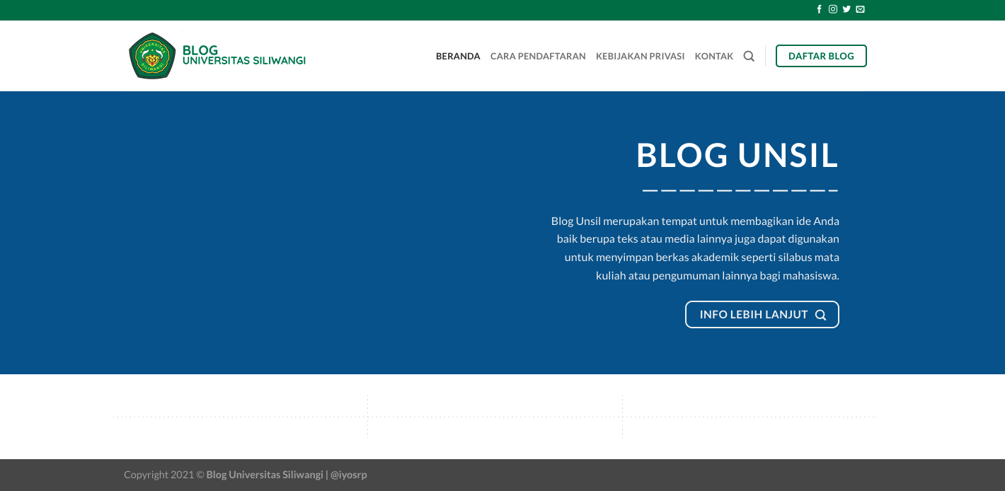 Blog dosen – Website Universitas Siliwangi