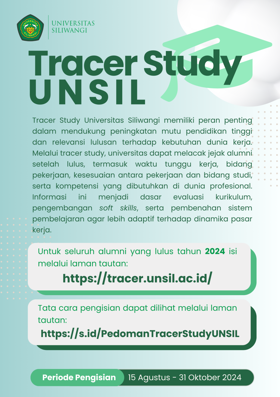 Pengisian Tracer Study Alumni Universitas Siliwangi Tahun 2024 ...
